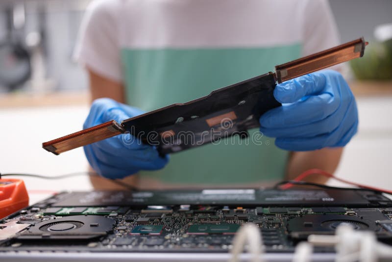 Repair Upgrade Computer Parts and Computer Assembly Stock Image - Image ...