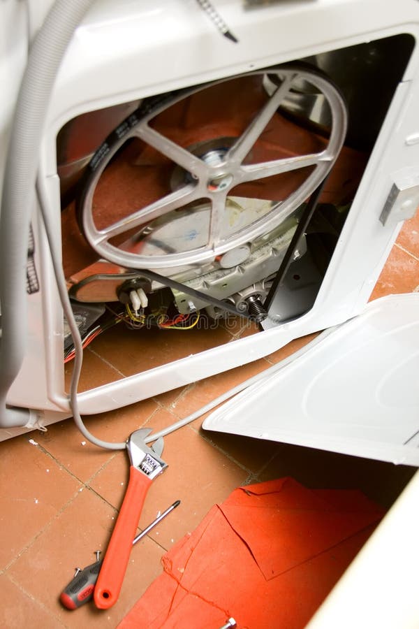Washing machine stock image. Image of repair, spanner - 12759149