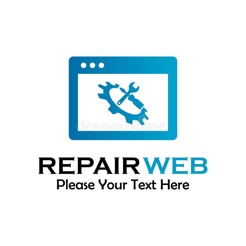 Repair web logo stock vector. Illustration of poster - 264178220