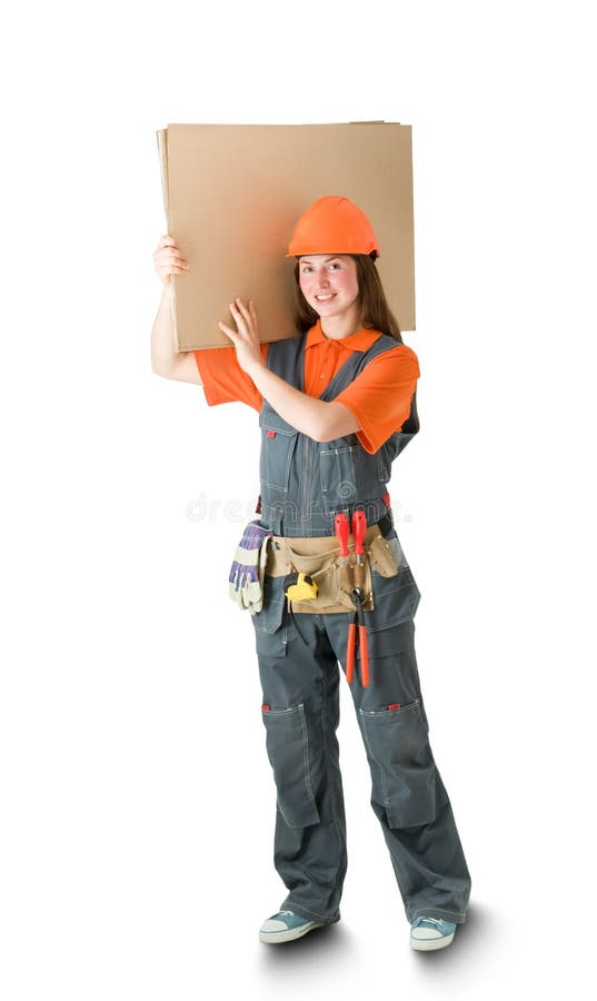 Repair woman stock image. Image of industry, professional - 22659083