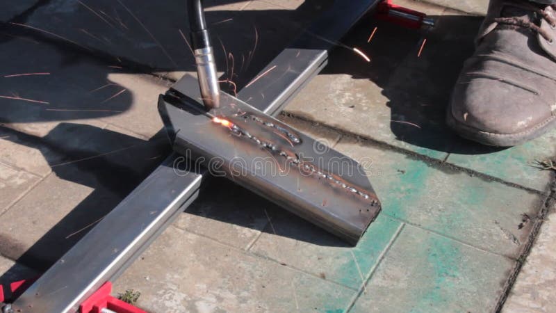 Welding stock footage. Video of smoke, undefined, technology - 366708694