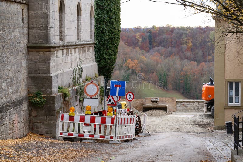 Repair Work on the Streets of the Town. Stock Image - Image of fuel ...