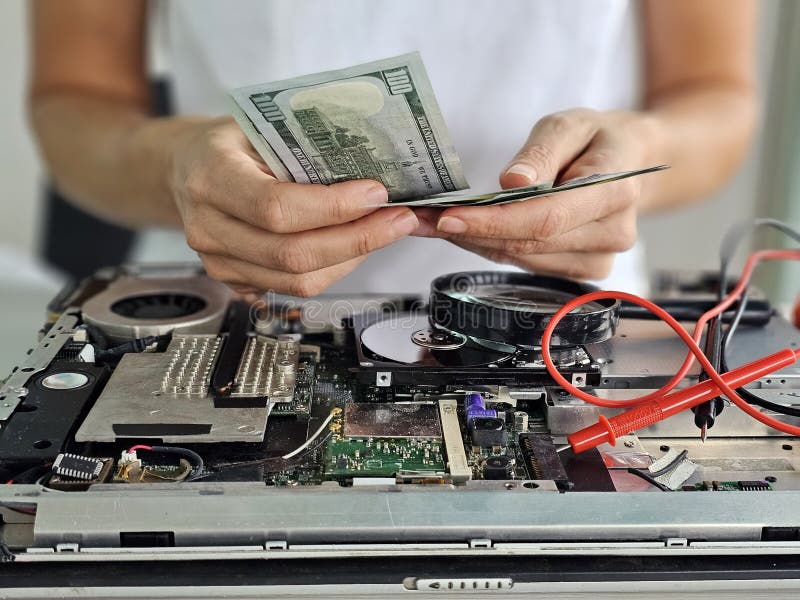 Repair Work in a Technology Shop Involving Cash Payment for Services ...