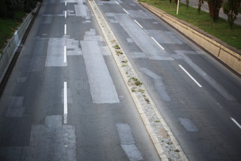 Repaired Highway. Road. Highway. City Stock Image - Image of asphalt ...