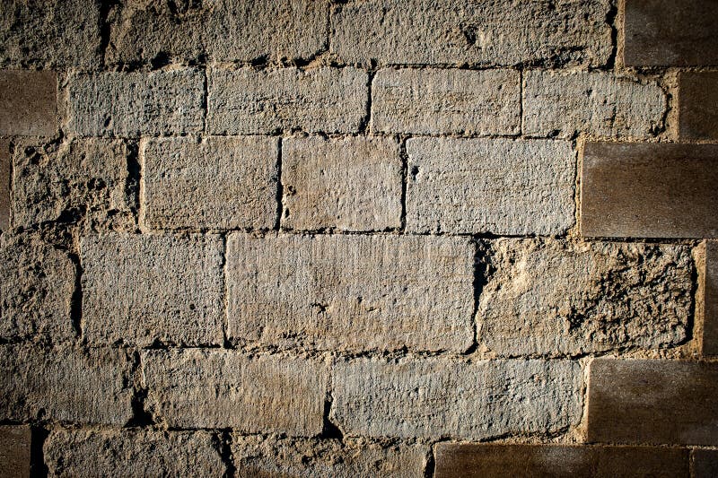 Repaired Medieval Stone Work Stock Image - Image of medieval, scattered ...