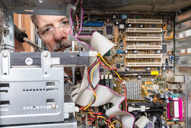 Repairing and Assembling a Desktop Computer Stock Photo - Image of watt ...