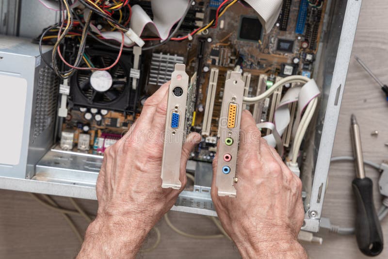 Repairing and Assembling a Desktop Computer Stock Photo - Image of ...