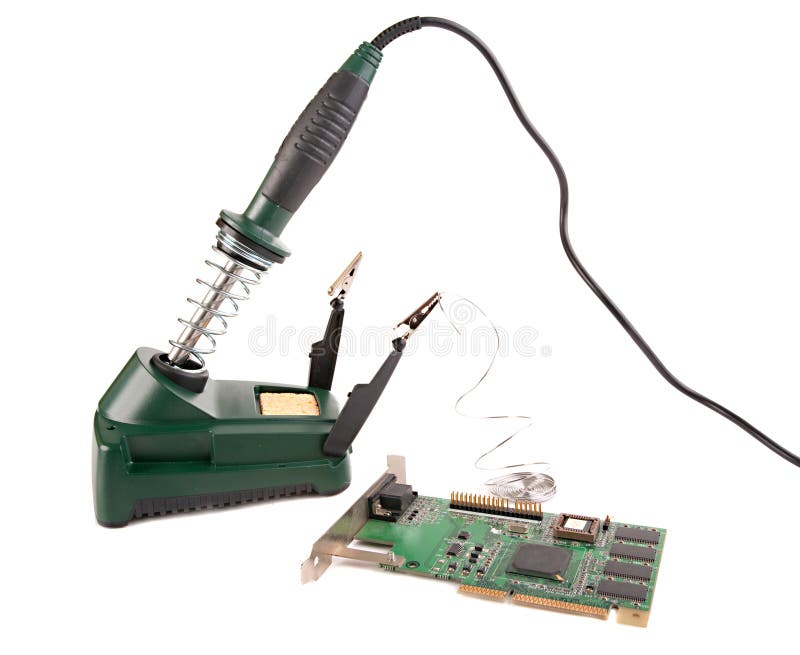 Engineer Repairing Circuit Board Stock Image - Image of board ...