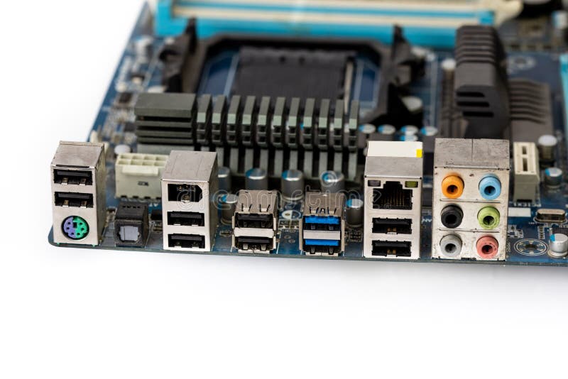Motherboard back stock photo. Image of information, jacks - 4441292 Motherboard back stock photo. Image of information, jacks - 4441292
