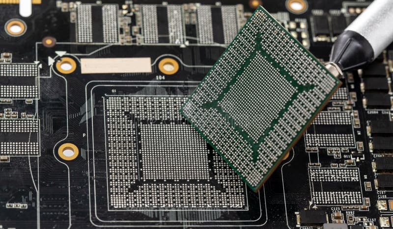 Repairing Broken Laptop Notebook Computer Stock Photo - Image of board ...