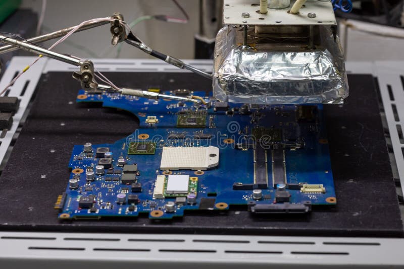 Repairing Broken Laptop Notebook Computer Stock Photo - Image of ...