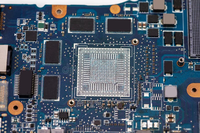 Computer Motherboard / Repairing Broken Laptop Computer Stock Photo ...