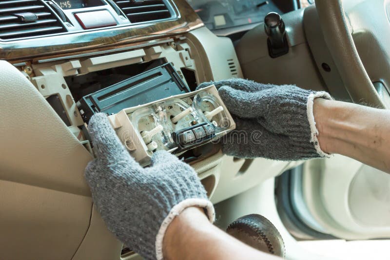 Repairing Car Front Panel, Car Service Stock Photo - Image of industry ...