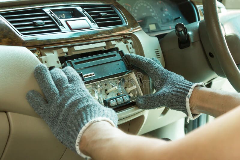 Repairing Car Front Panel, Car Service Stock Photo - Image of body ...