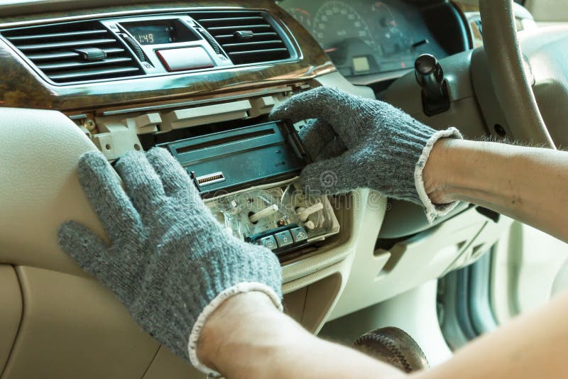 Repairing Car Front Panel, Car Service Stock Photo - Image of ...