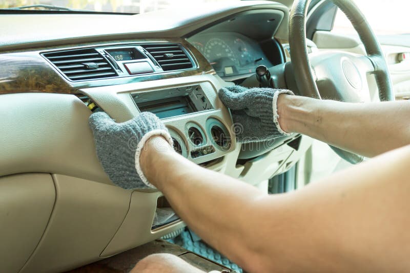 Repairing Car Front Panel, Car Service Stock Image - Image of computer ...
