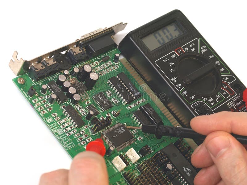 Repairing Computer Circuit Board Stock Image - Image of closeup ...