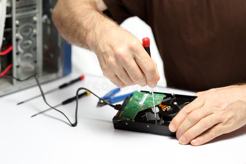 Repairing Computer Hardware Stock Photo - Image of fixing, check: 54749530