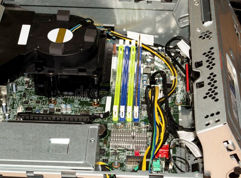 Repairing on Desktop Pc System Unit, Disassemble Computer in Service ...