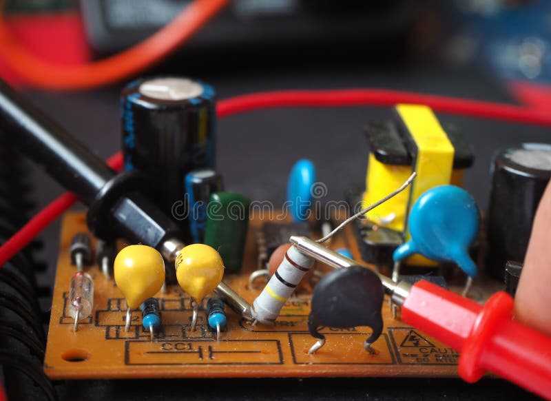 Technician Repairing a Circuit Board Stock Photo - Image of motherboard ...