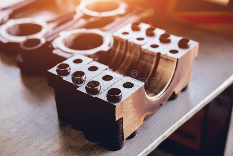Repairing Engine at Service Station. Car Repair. Background Stock Image ...