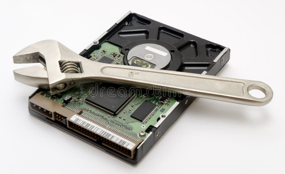 Repairing an External Hard Drive Stock Photo - Image of dismount, disk ...