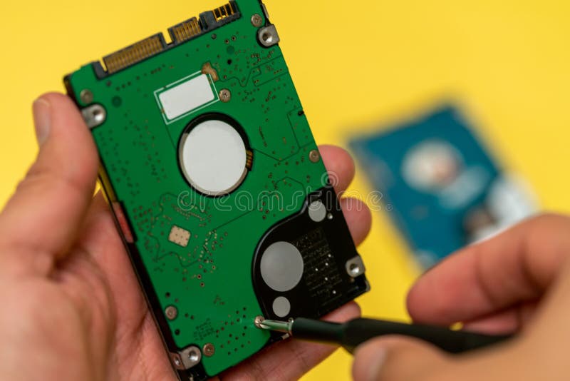 Repairing Hard Disk Drive stock photo. Image of analysis - 122969444