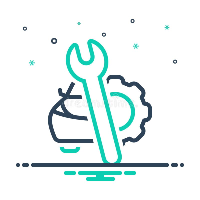 Mix Icon for Repairing, Fixing and Tool Stock Vector - Illustration of ...