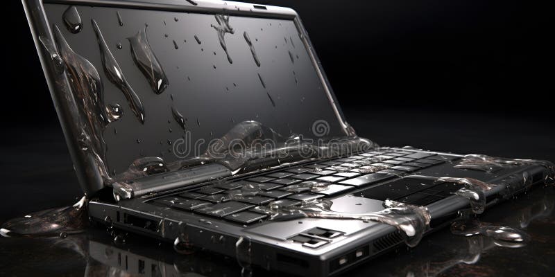 Repairing a Laptop with Water Damage Hyper-realistic Generative AI ...