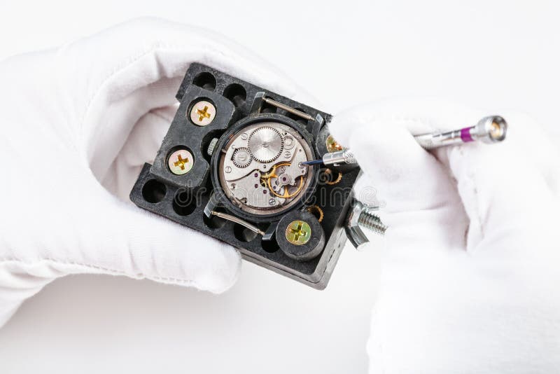 Old watch and screwdriver stock photo. Image of unscrew - 9607890