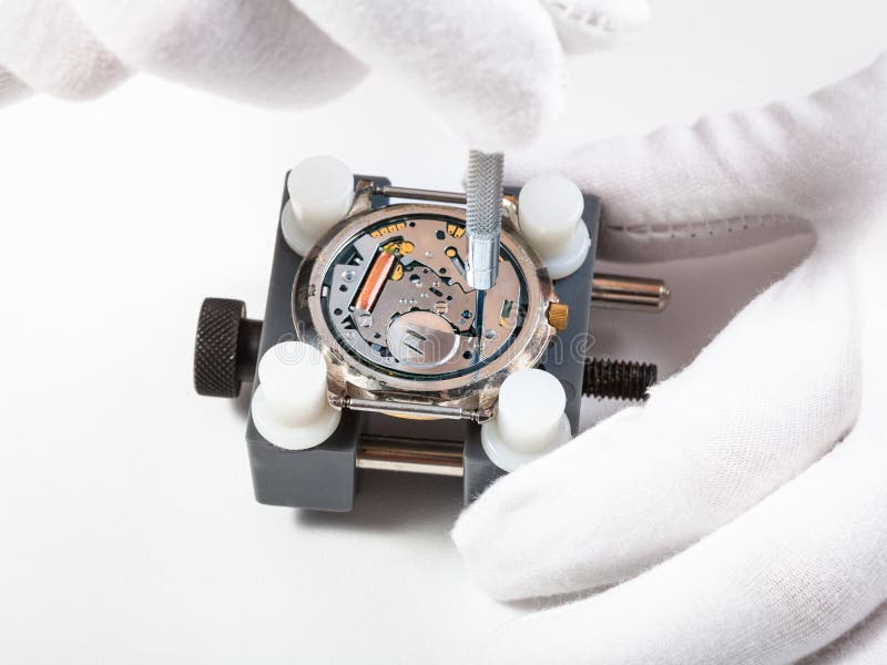 Old watch and screwdriver stock photo. Image of unscrew - 9607890