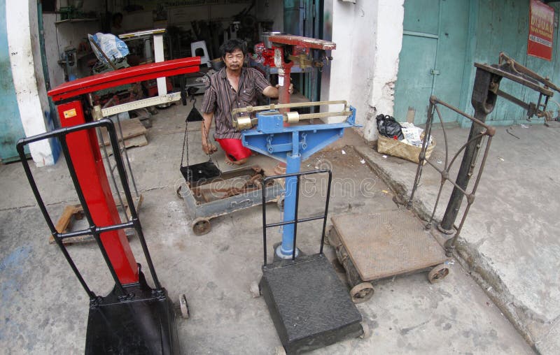 Repairing scale editorial stock image. Image of indonesia - 35620249
