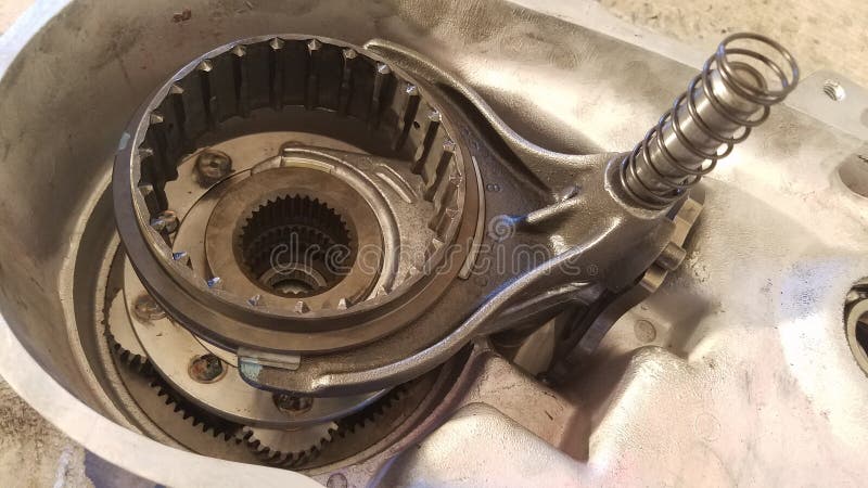 Repairing a Transfer Case, Replacing a Shift Fork in a 1990s SUV Stock ...