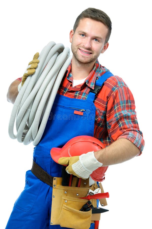 Repairman stock image. Image of isolated, mechanic, electrical - 43178247