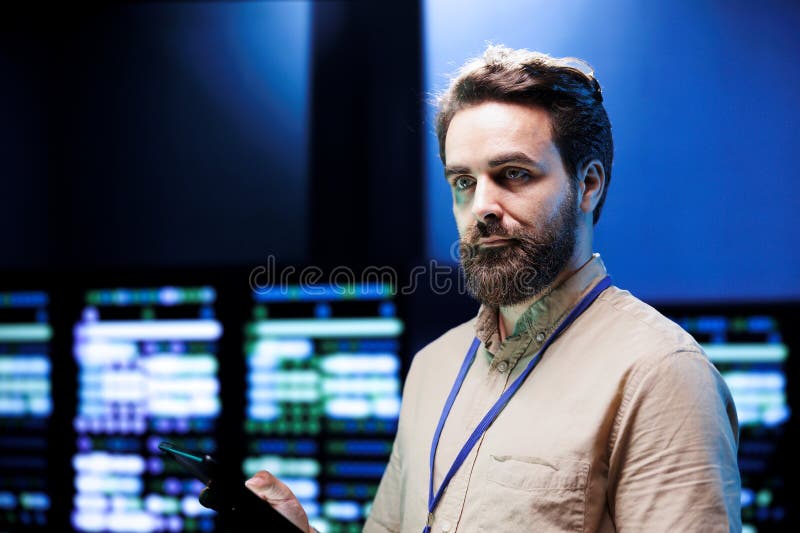 Repairman in Server Maintenance Stock Photo - Image of system ... Repairman in Server Maintenance Stock Photo - Image of system ...