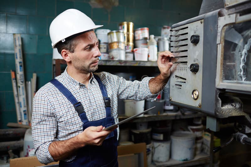 Check-up of Regulation Handles Stock Image - Image of browsing, switch ...