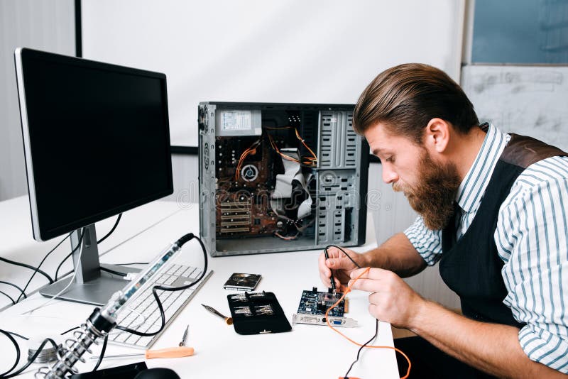 Welding computer parts stock photo. Image of brilliant - 826832
