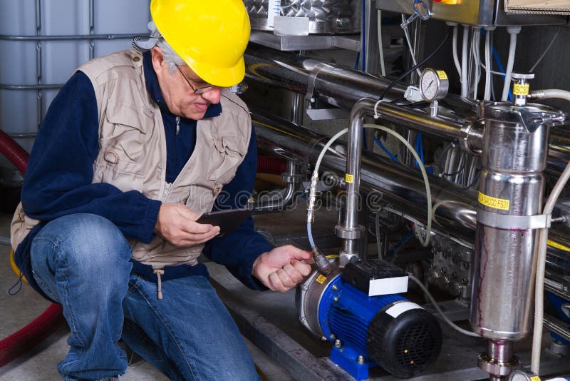 Repairman at work stock photo. Image of machinery, motor - 88979822