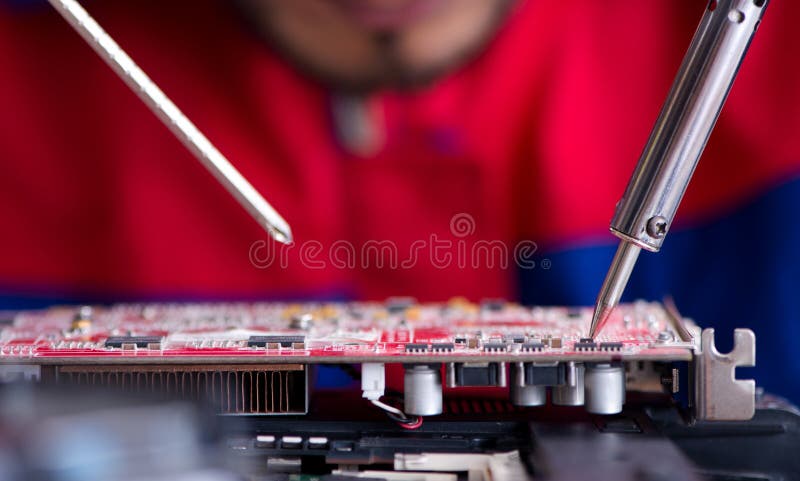 Repairman Working in Technical Support Fixing Computer Laptop Tr Stock ... Repairman Working in Technical Support Fixing Computer Laptop Tr Stock ...