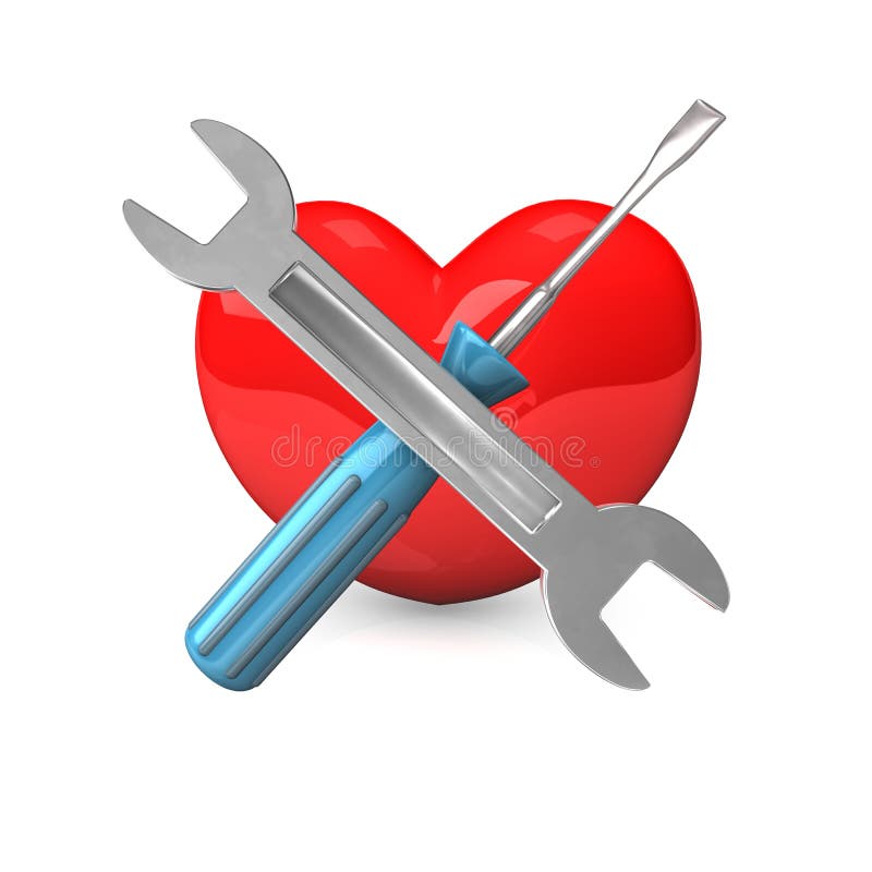 Reparación del corazón stock de ilustración. Ilustración de ...