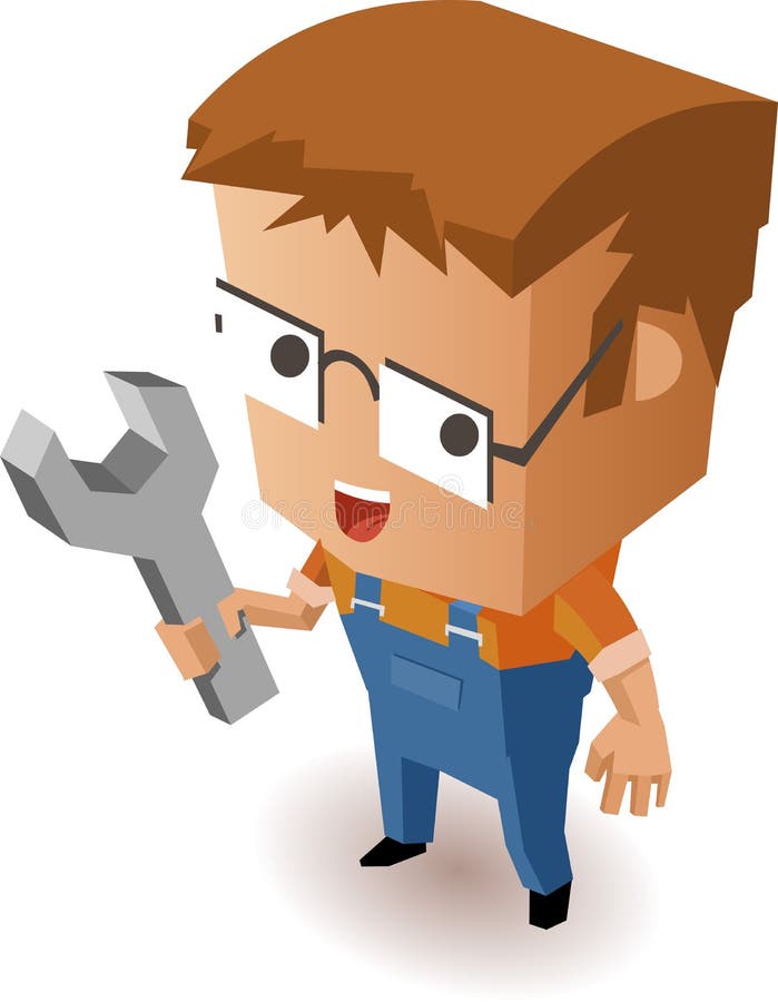 Reparador Para El Mantenimiento Ilustración del Vector - Ilustración de ...