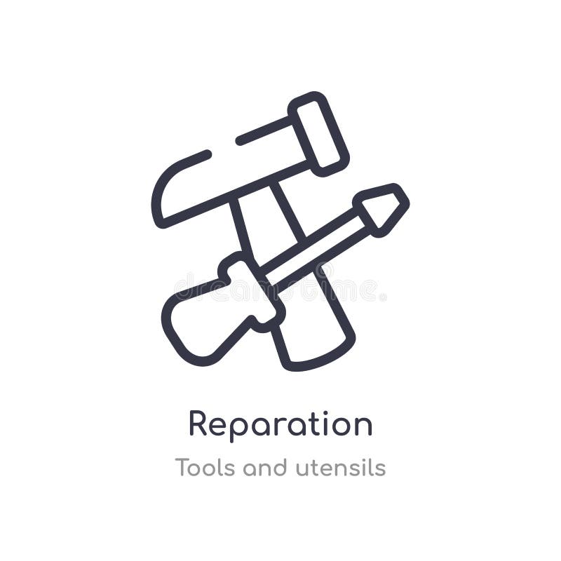 Reparation Icon in Different Style Vector Illustration. Two Colored and ...