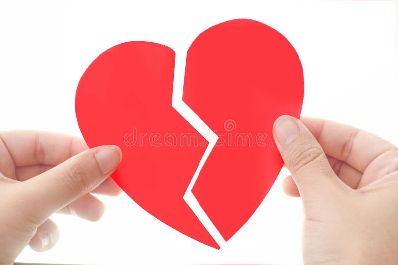 Icono del corazón quebrado ilustración del vector. Ilustración de corte ...