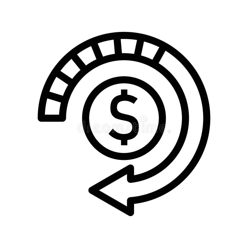 Repayment icon stock vector. Illustration of loan, money - 325733425