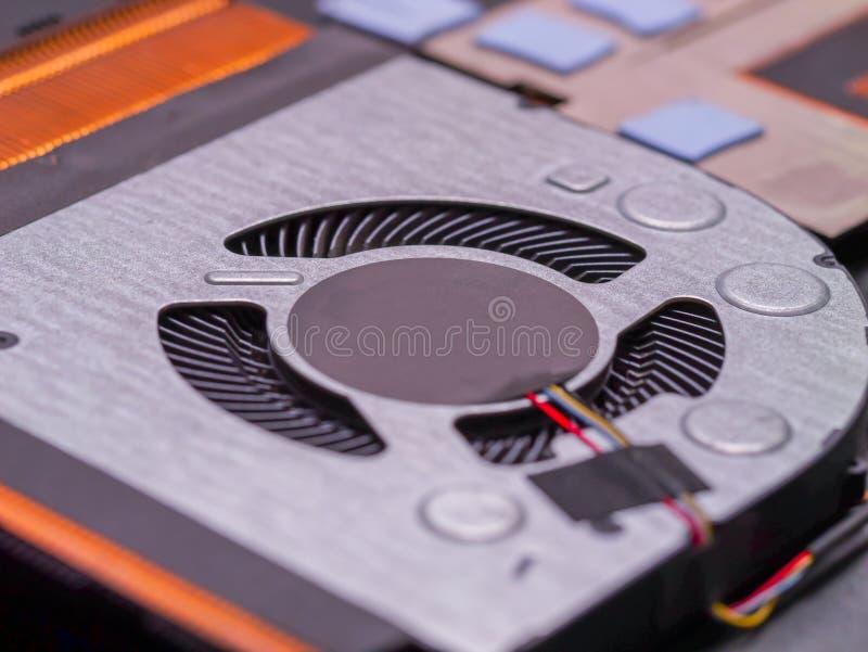 Laptop Ventilation Cooling System. Stock Image - Image of fixing, macro ...