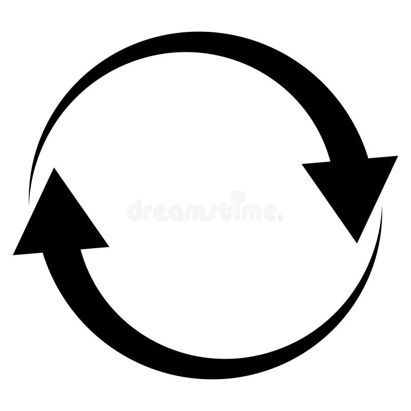 Repeat arrow icon design stock vector. Illustration of design - 214388417