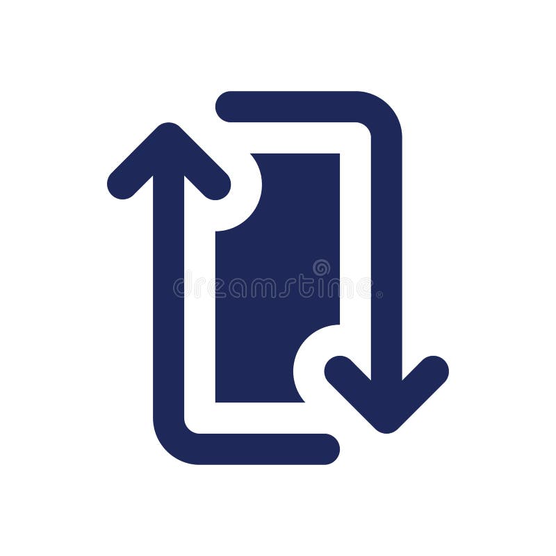 Repeat black glyph ui icon stock vector. Illustration of vector - 256667243