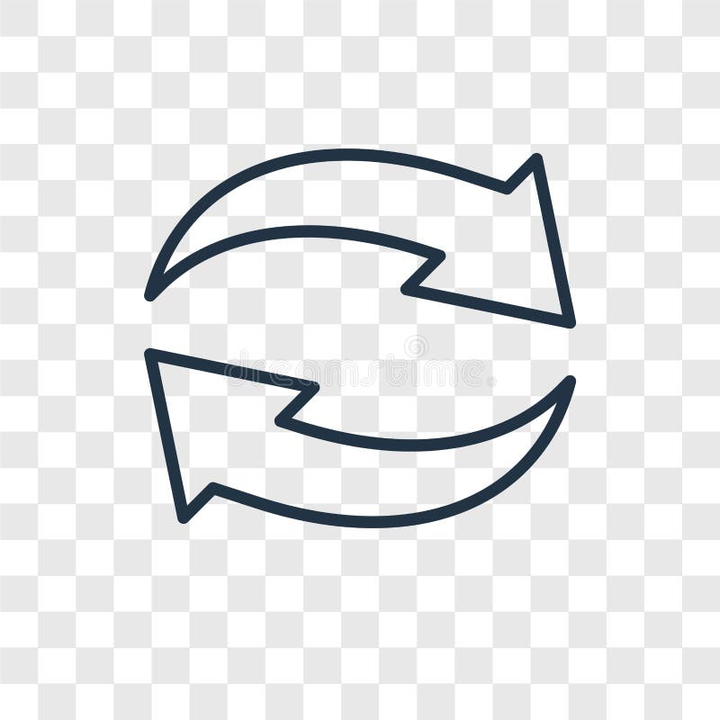 Repeat Icon Vector Isolated on White Background, Logo Concept of Stock ...