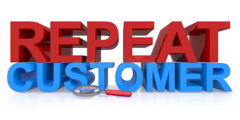 Repeat Customer Word Cloud. Stock Illustration - Illustration of help ...