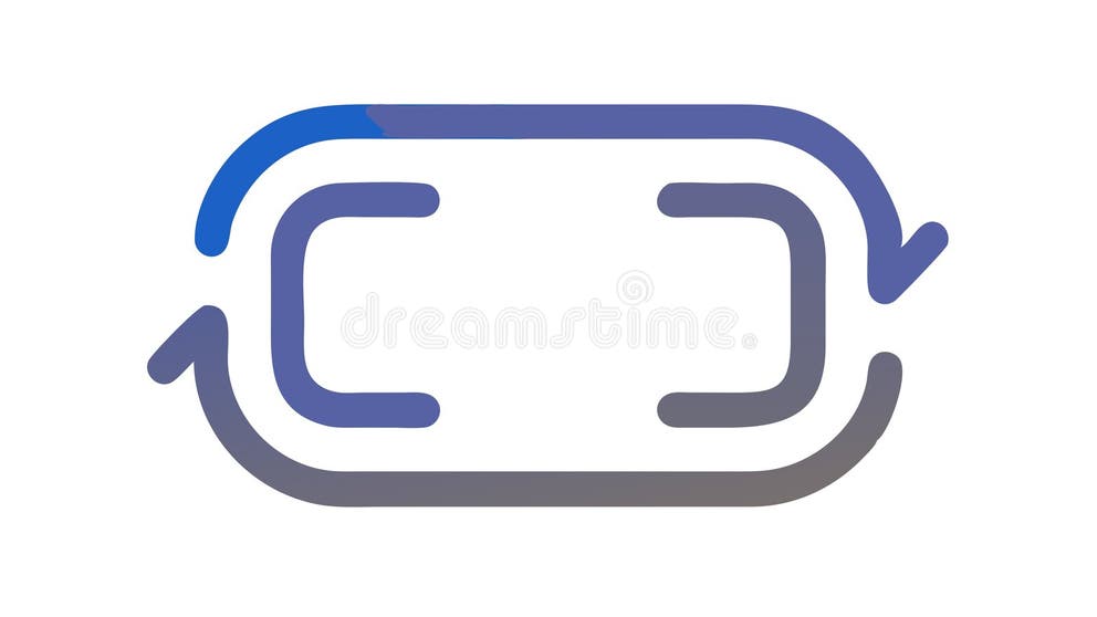 Repeat Cycle Arrows, Loop and Continuous Process Icon. Vector Design Generative AI Stock Vector ...